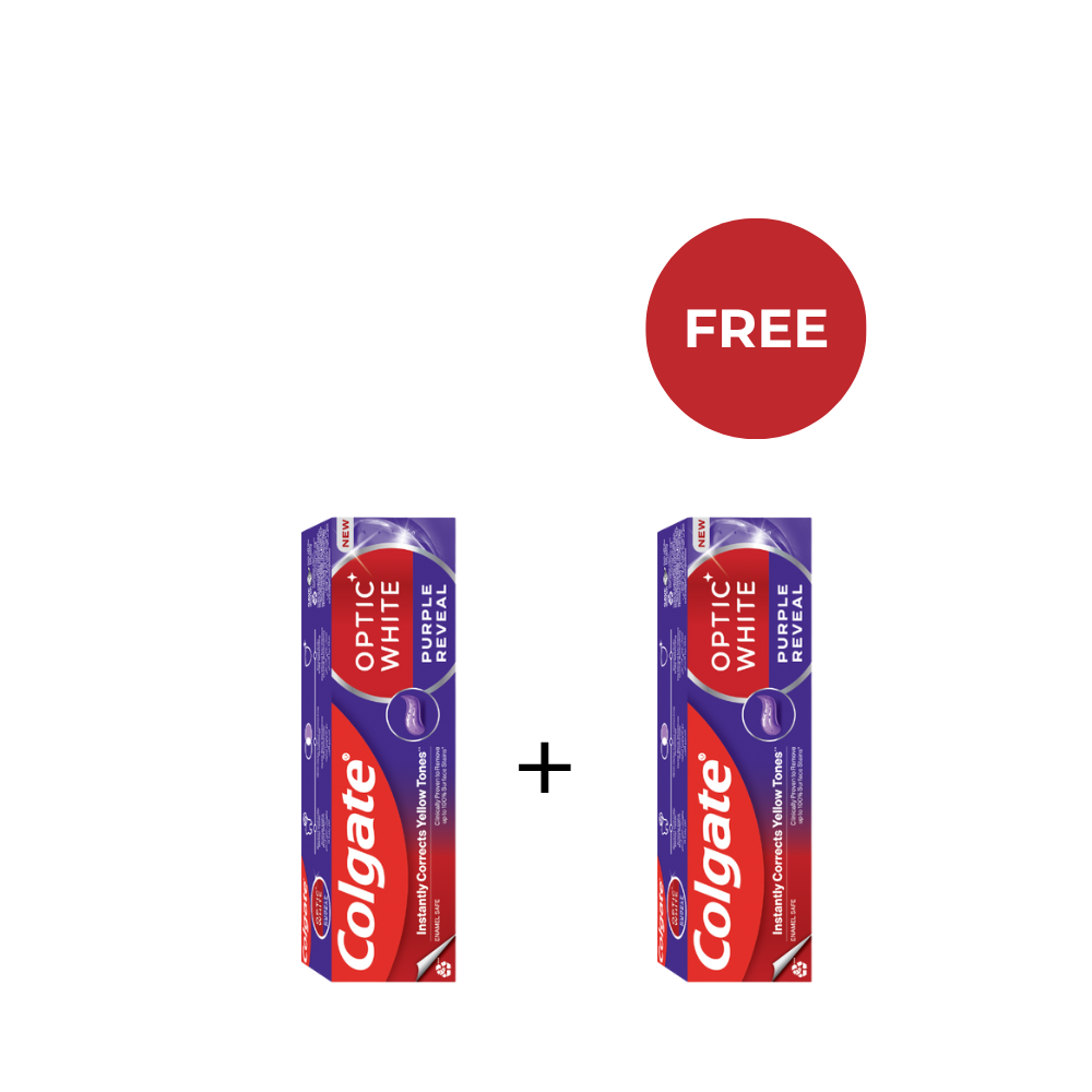 961Home | 1+1 Free Colgate Optic White Toothpaste Purple Whitening